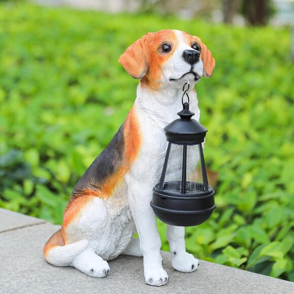 Accents | New Garden Dog Statues Outdoor Decor Solar Beagle Dog ...